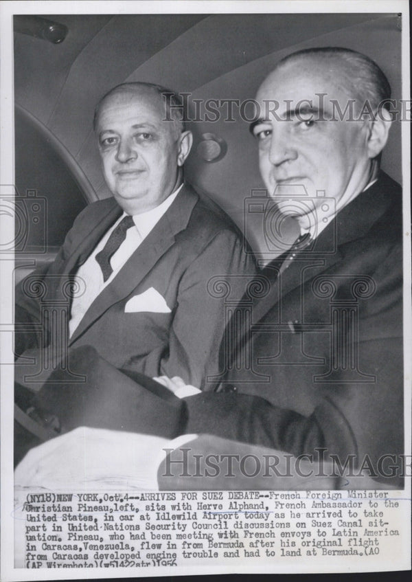 French Foreign Minister Christian Pineau French Ambassador to 1956 ...