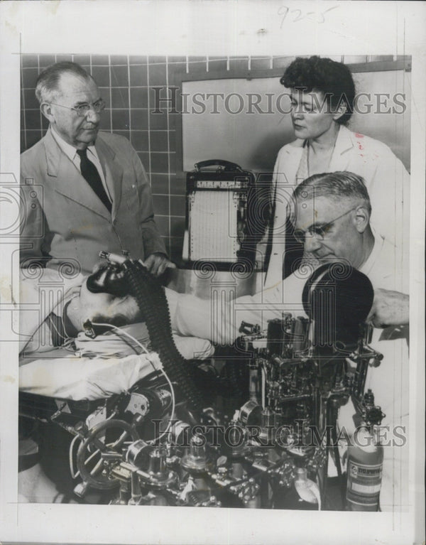 Dr Roy McClureVivian Behrman Dr Frank Hartman a blood device 1949 ...