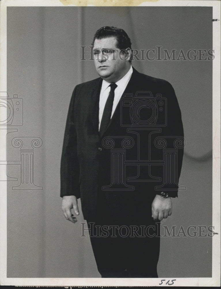 Actor Jackie Vernon on "The Ed Sullivan Show" 1966 Vintage Press Photo Print - Historic Images