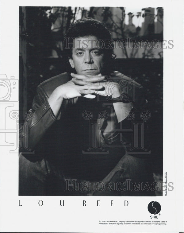 Singer Lou Reed on Sire records 1991 Vintage Press Photo Print ...