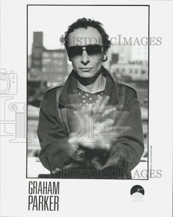 Singer Graham Parker on Elektra records 1985 Vintage Press Photo Print ...