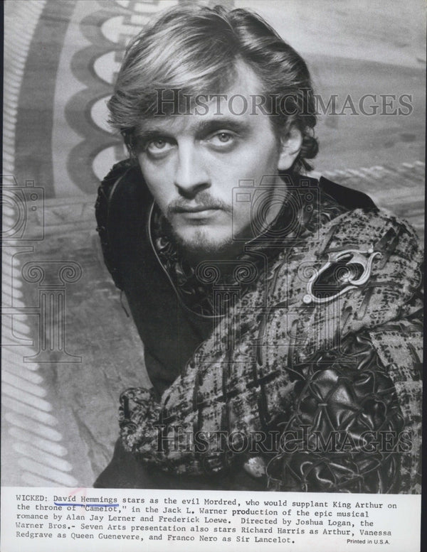 David Hemmings Actor in "Camelot" 1968 Vintage Press Photo Print ...
