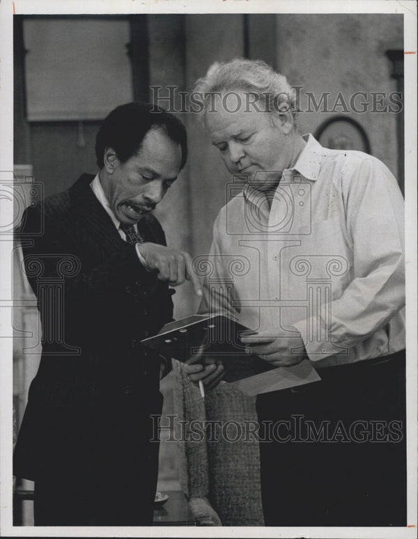 Sherman Hemsley and Carroll O'Connor in "All in the Family" 1975 ...