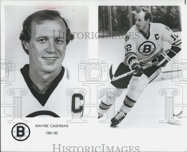 Boston Bruins hockey player Wayne Cashman 1981 Vintage Press Photo ...