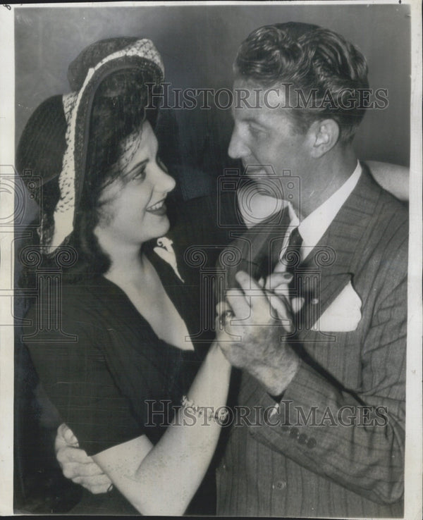 Mr. and Mrs. J. Donald Budge 1941 Vintage Press Photo Print - Historic ...