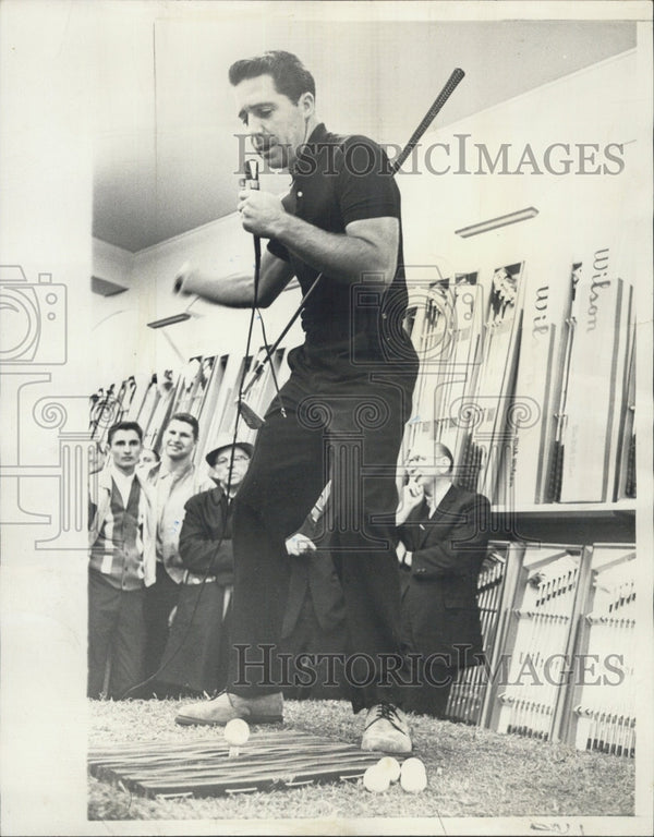 Golfer Gary Player at Klein's Sporting Goods 1964 Vintage Press Photo ...