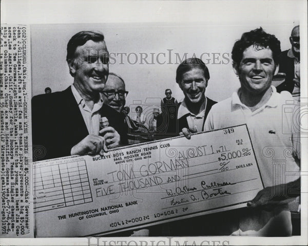 Ohio Gov. John J Gilligan & Tom German 1971 Vintage Press Photo Print ...