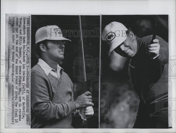 Golfers Lou Graham Billy Caspar Greensboro Open 1973 Vintage Press ...