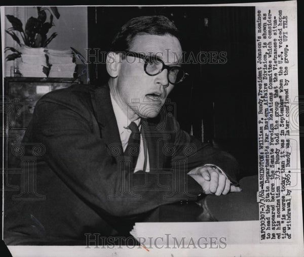 William Bundy Assistant Secretary of State in Washington 1964 Vintage ...