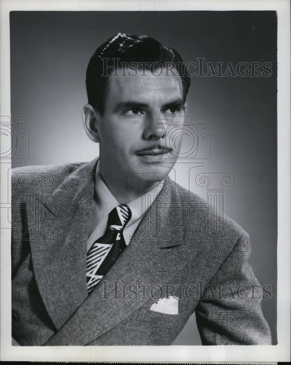 Nelson Olmsted NBC Radio Broadcaster 1947 Vintage Press Photo Print ...