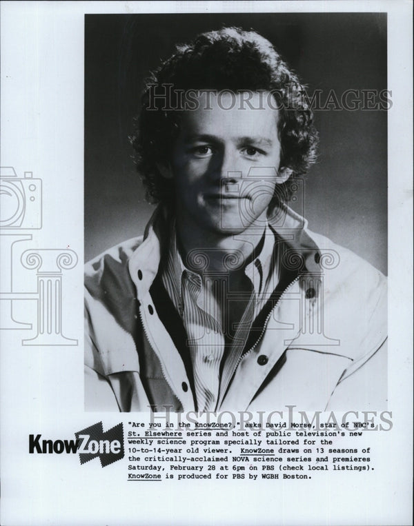 Actor David Morse of "St Elsewhere" on "Know Zone" 1991 Vintage Press ...
