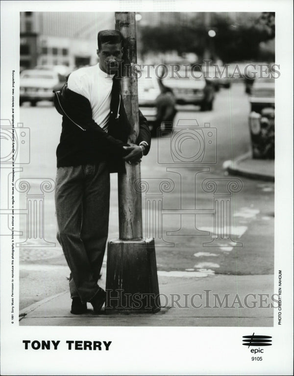 Tony Terry 1991 Vintage Press Photo Print - Historic Images
