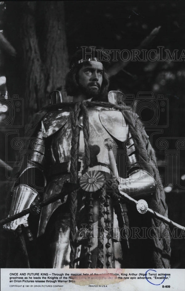 English Actor Nigel Terry played as King Arthur. Vintage Photo Print ...