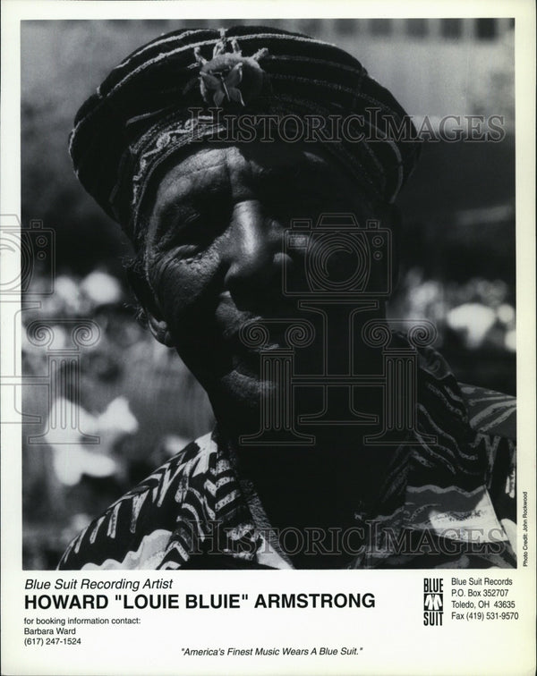 Blue Suit Recording Artist Howard Armstrong Vintage Photo Print ...