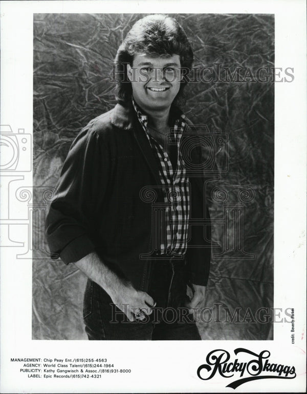 Song Artist Ricky Skaggs Portrait COPY Vintage Photo Print - Historic ...