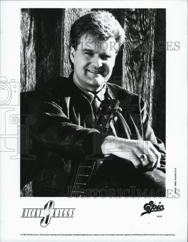 Country Bluegrass Singer Ricky Skaggs COPY 1989 Vintage Press Photo ...