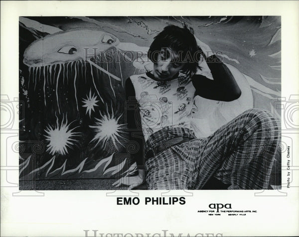 Comedian Emo Phillips Vintage Photo Print - Historic Images