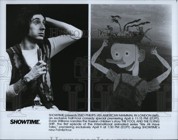 Comedian Emo Phillips "Emo Phillips: An American Mammal in London ...