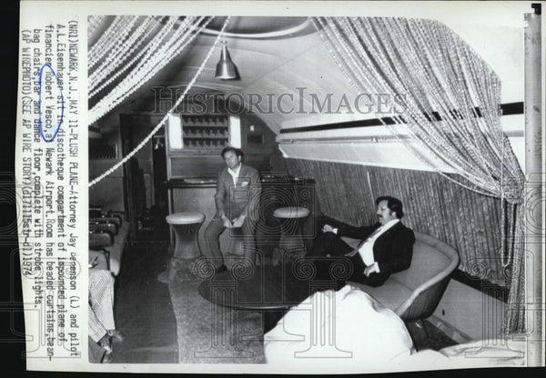 Atty Jay Benenson Pilot AL Eisenhauer Sit In Impounded Plane 1974 ...