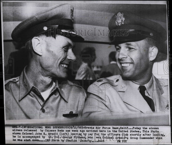 Colonel John Arnold Lt. Col. George Pittman 1955 Vintage Press Photo ...