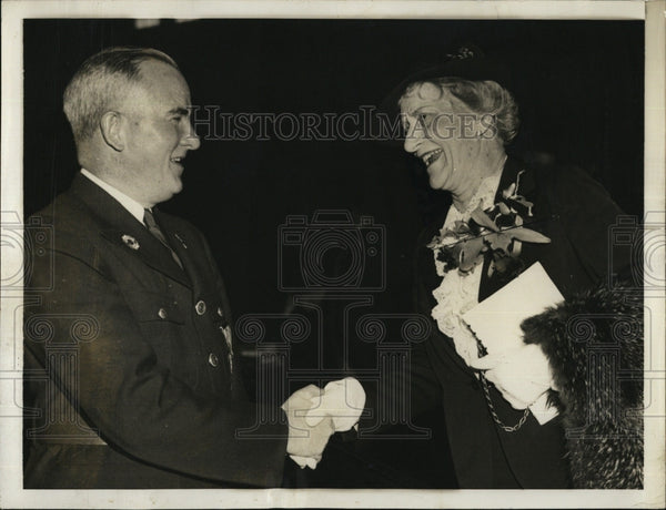 Miss Mae Pershing Harry Colmery 1937 Vintage Press Photo Print ...