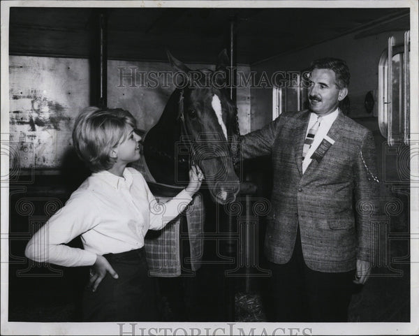 Jean Rodger & Stewart Woodworth at Farm Horse Show 1965 Vintage Press ...