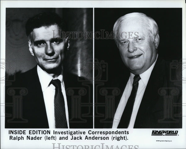 Ralph Nader Jack Anderson Vintage Photo Print - Historic Images