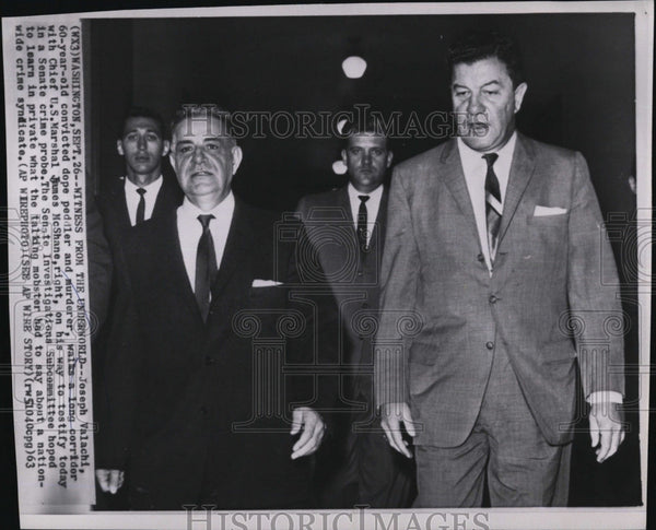 Underworld informant Joseph Valachi at Senate Investigation 1963 ...