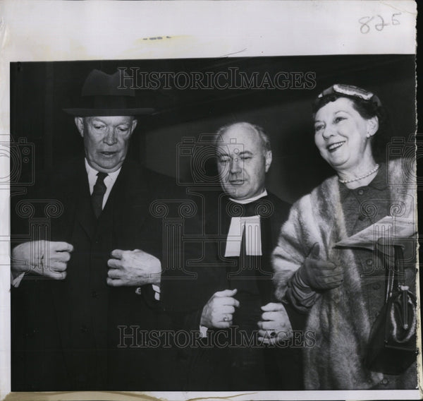 1957 President & Mrs Eisenhower & Rev Edward L.R. Elson - RSM00531 ...