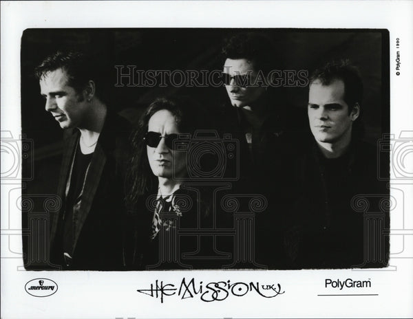 1990 Press Photo The Mission are a gothic rock band formed in 1986 ...