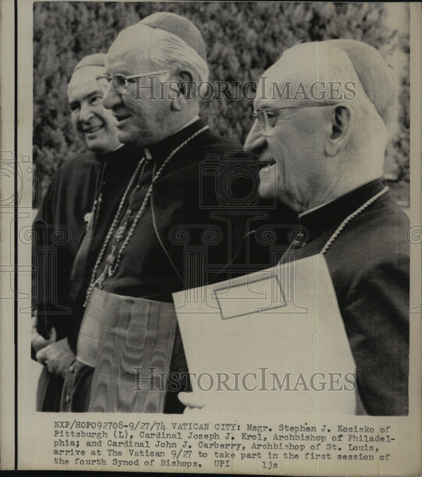 1974 Msgr. S. J. Kocisko, Cardinal J. Krol, Cardinal J. Carberry ...
