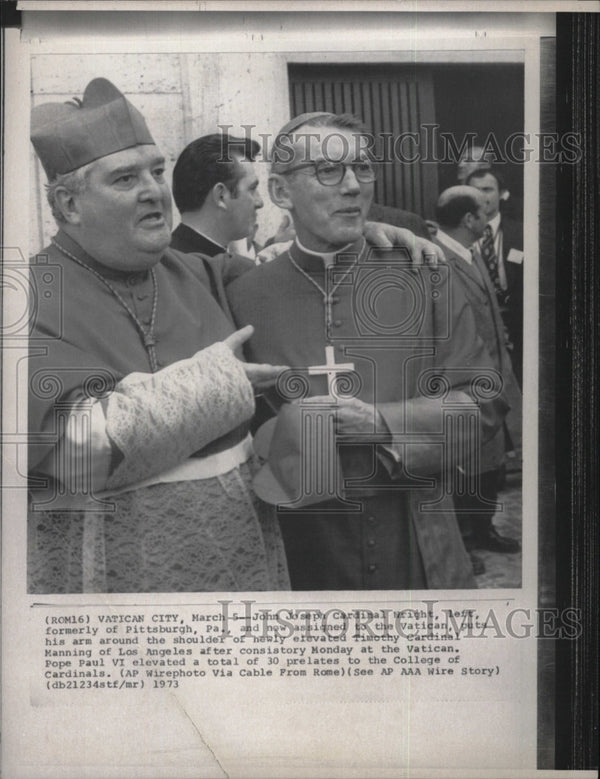19743 John Joseph Cardina; Wright, Timothy Cardinal Manning - Historic ...