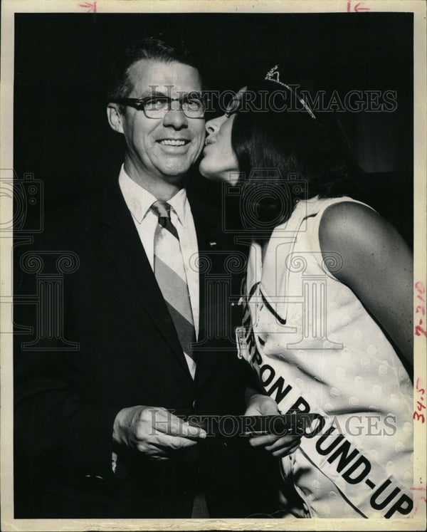 1969 Becky Freeman Tarpon Roundup Queen Kissed Roland Kennedy ...