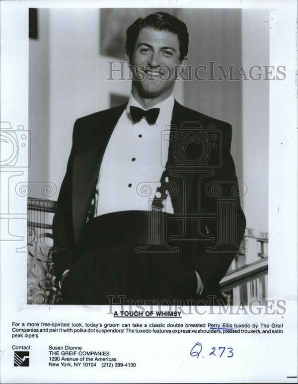 1990 Classic double breasted Perry Ellis tuxedo - RSM10891 - Historic ...