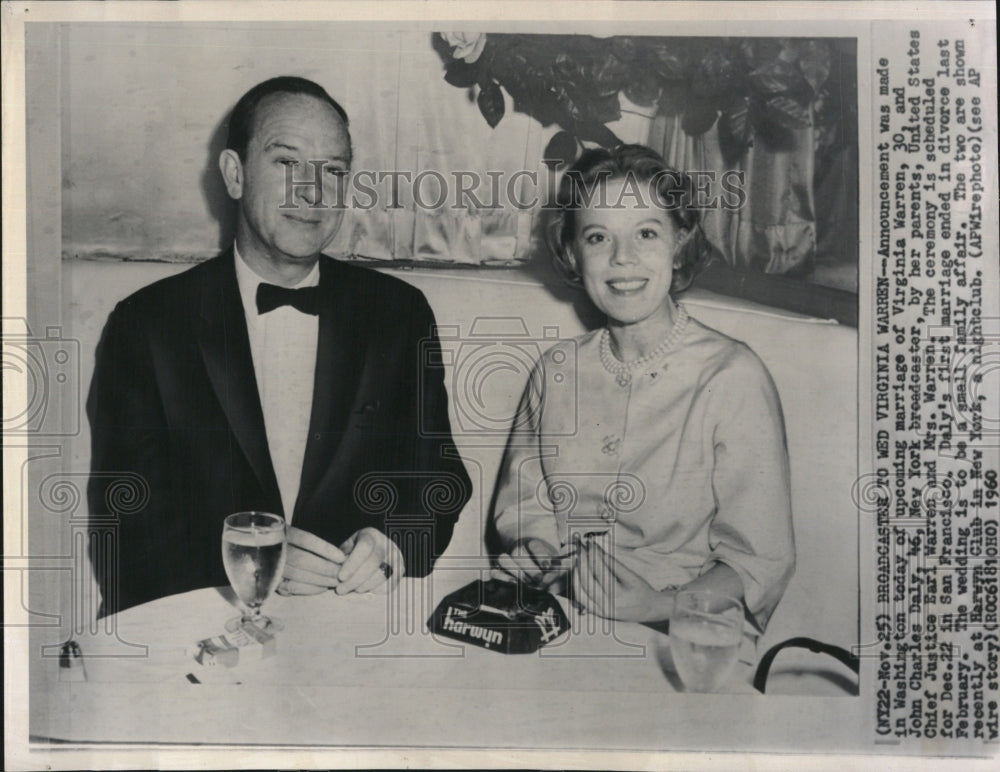 1960 Virginia Warren & fiance John Charles Daly - RSM12363 - Historic ...