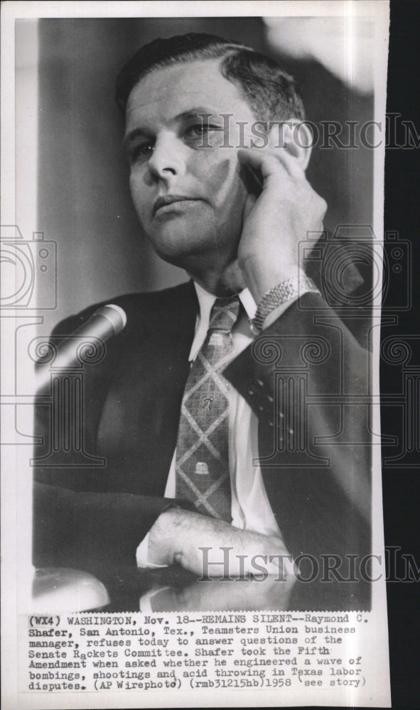 1958 Raymond C. Shafer, Teamsters Union Business Manager - RSM17213 ...
