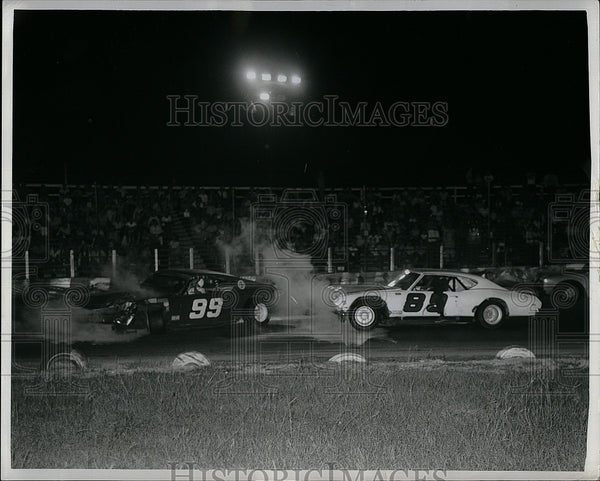 1972 Press Photo Auto Racing Cars, Accident, Steve Moore, Don Lyons ...
