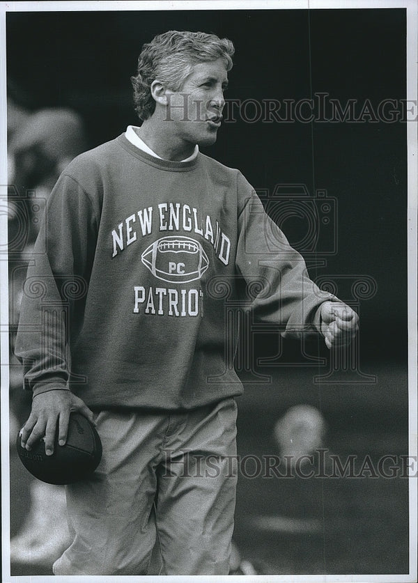 1997 Press Photo Pete Carroll, Coach of New England Patriots - Historic ...