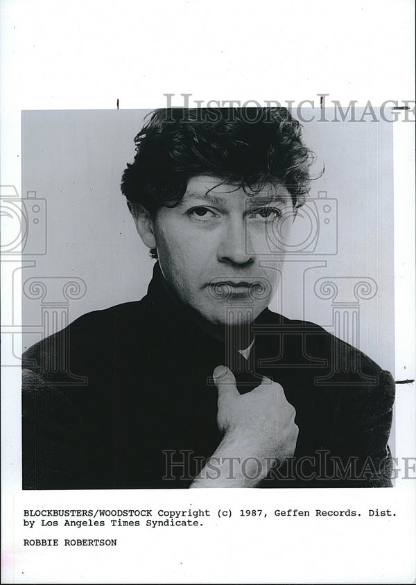 1987 Press Photo Robbie Robertson, Canadian Singer-Songwriter And Guit ...