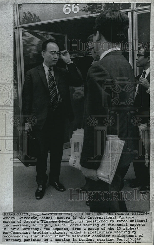 1971 Press Photo Koich Inamure,of Japan's Finane Bureau - Historic Images