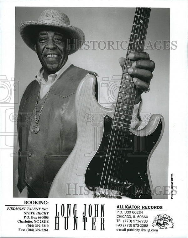 Press Photo Long John Hunter, American Texas and Electric Guitarist ...