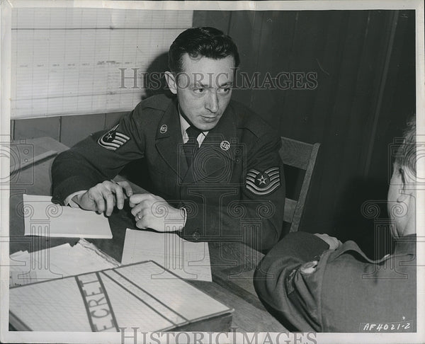 1953 Press Photo Tech Sgt Joe S. Dombrowski for the Air Force ...