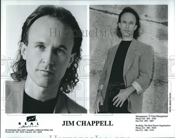 Press Photo Jim Chappell. American smooth jazz pianist - Historic Images