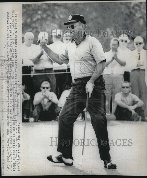 1968 Press Photo Golfer Miller Barber at Byron Nelson Classic ...