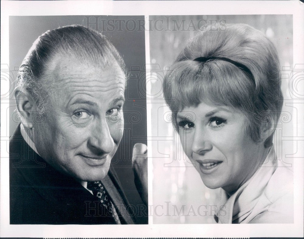1969 Actor Carl Ballantine & Barbara Stuart Press Photo - Historic Images