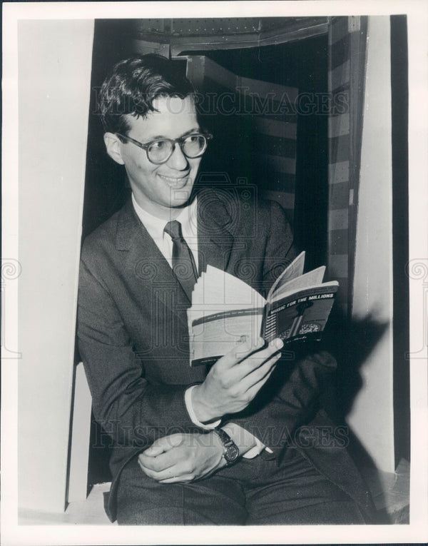 1957 Quiz Kid Joel Kupperman Press Photo - Historic Images