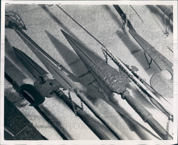 1938 English Halberds Collection Press Photo - Historic Images