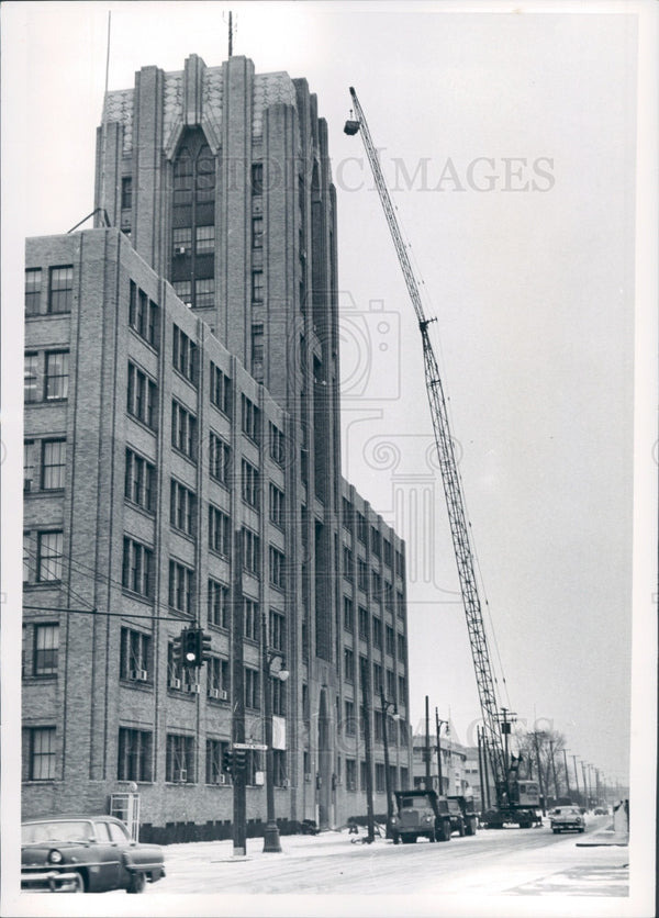 1960 Detroit MI Bell Telephone Bldg Press Photo - Historic Images
