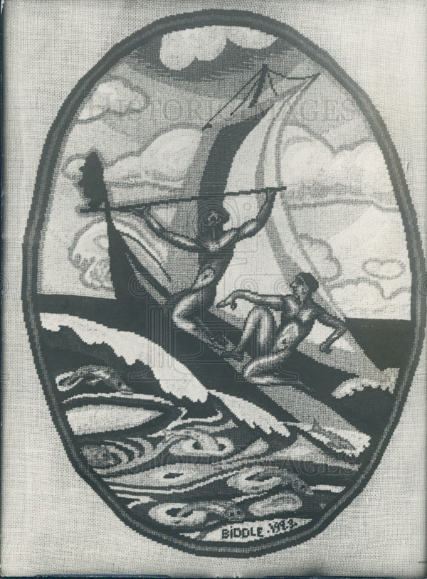 1924 Artist George Biddle Tapestry Press Photo - Historic Images