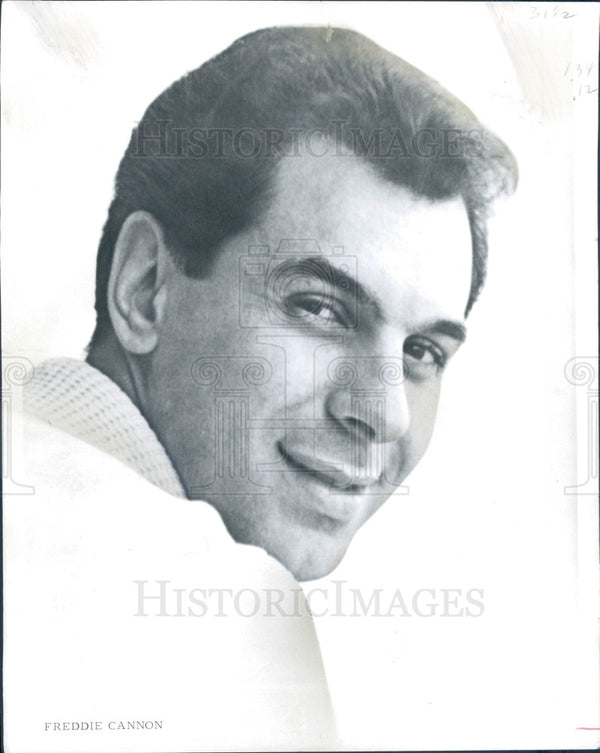 1971 Rock & Roll Singer Freddie Cannon Press Photo - Historic Images